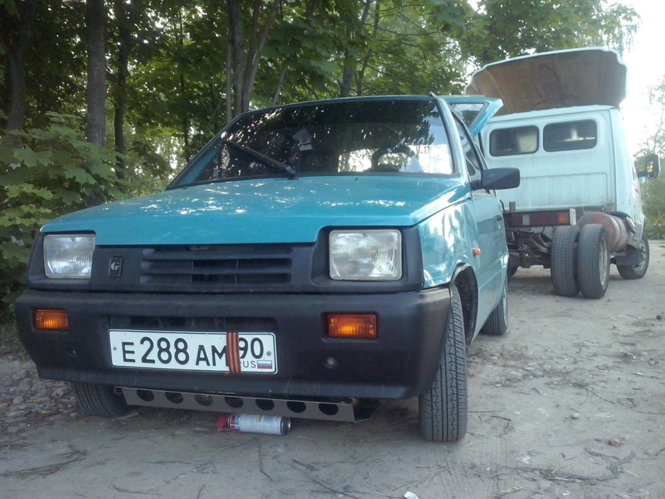 Защита картера 2108 (Облегченная) — Lada Ока 11113, 0,8 л, 2001 года ...