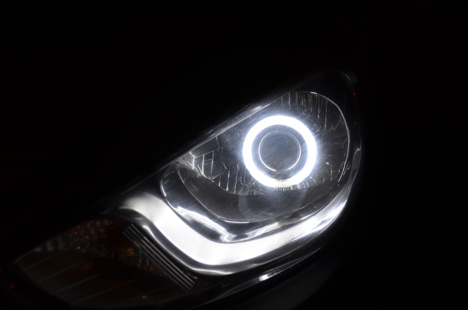 Биксеноновые линзы(Солярис) — Hyundai Solaris (1G), 1,6 л, 2013 года ...
