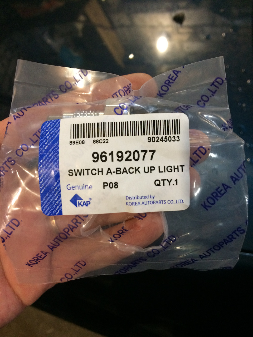 96192077 Датчик заднего хода GM | Запчасти на DRIVE2