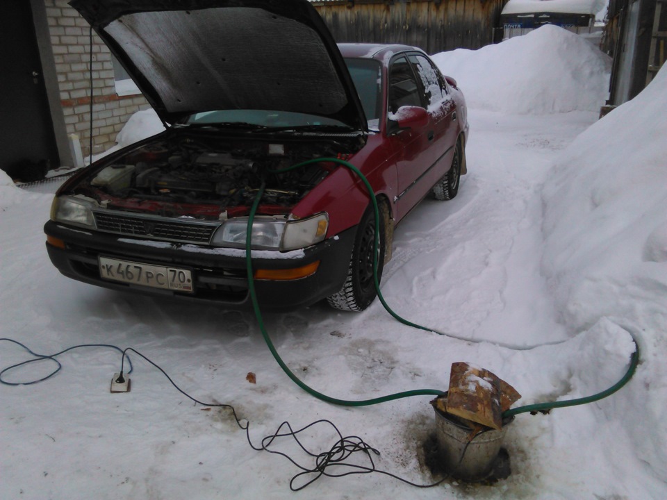 1. Люблю тепло в машине))) — Toyota Corolla (100), 1,6 л, 1992 года ...