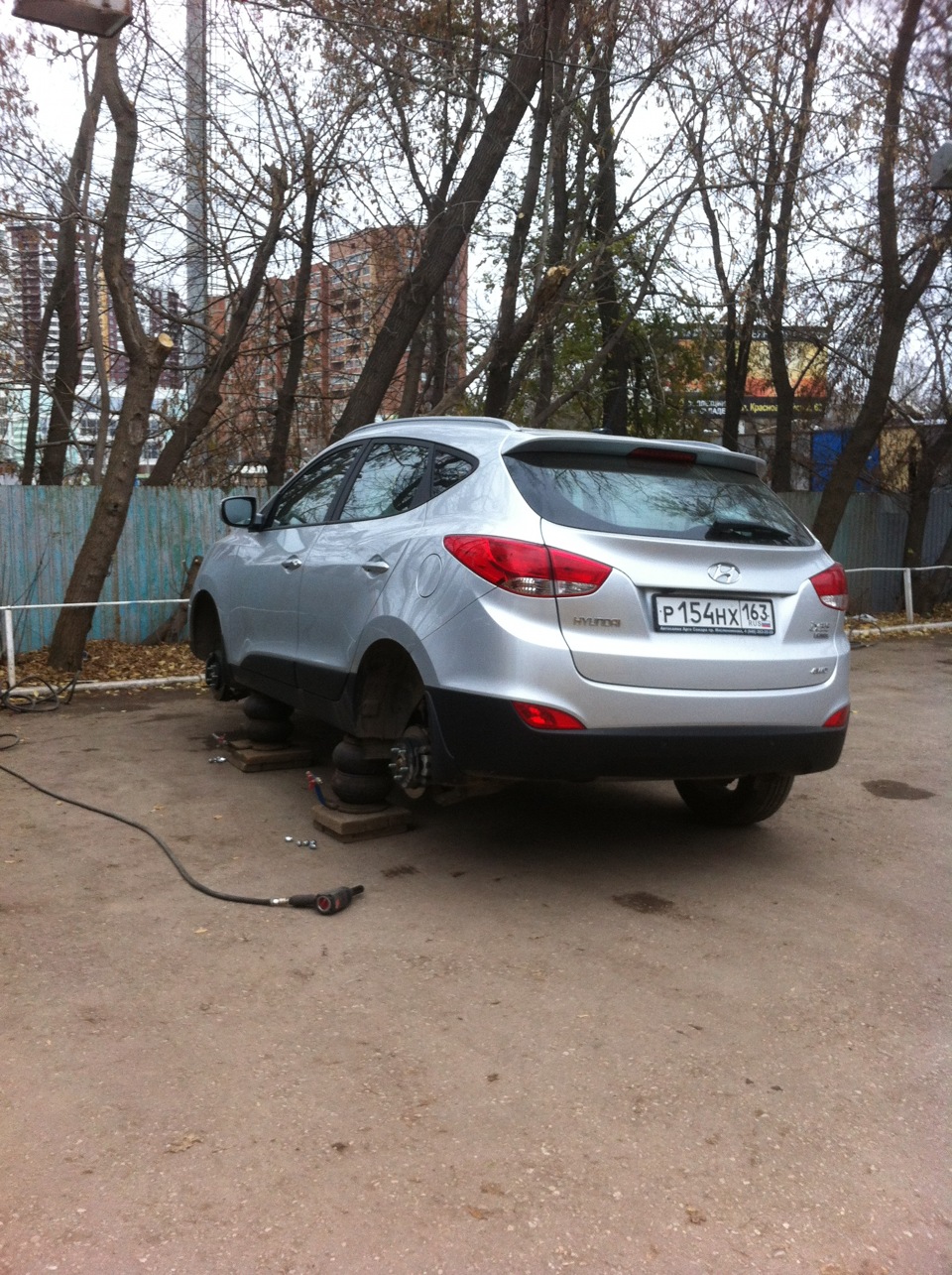 Зимние тапки — Hyundai ix35, 2 л, 2012 года | шины | DRIVE2