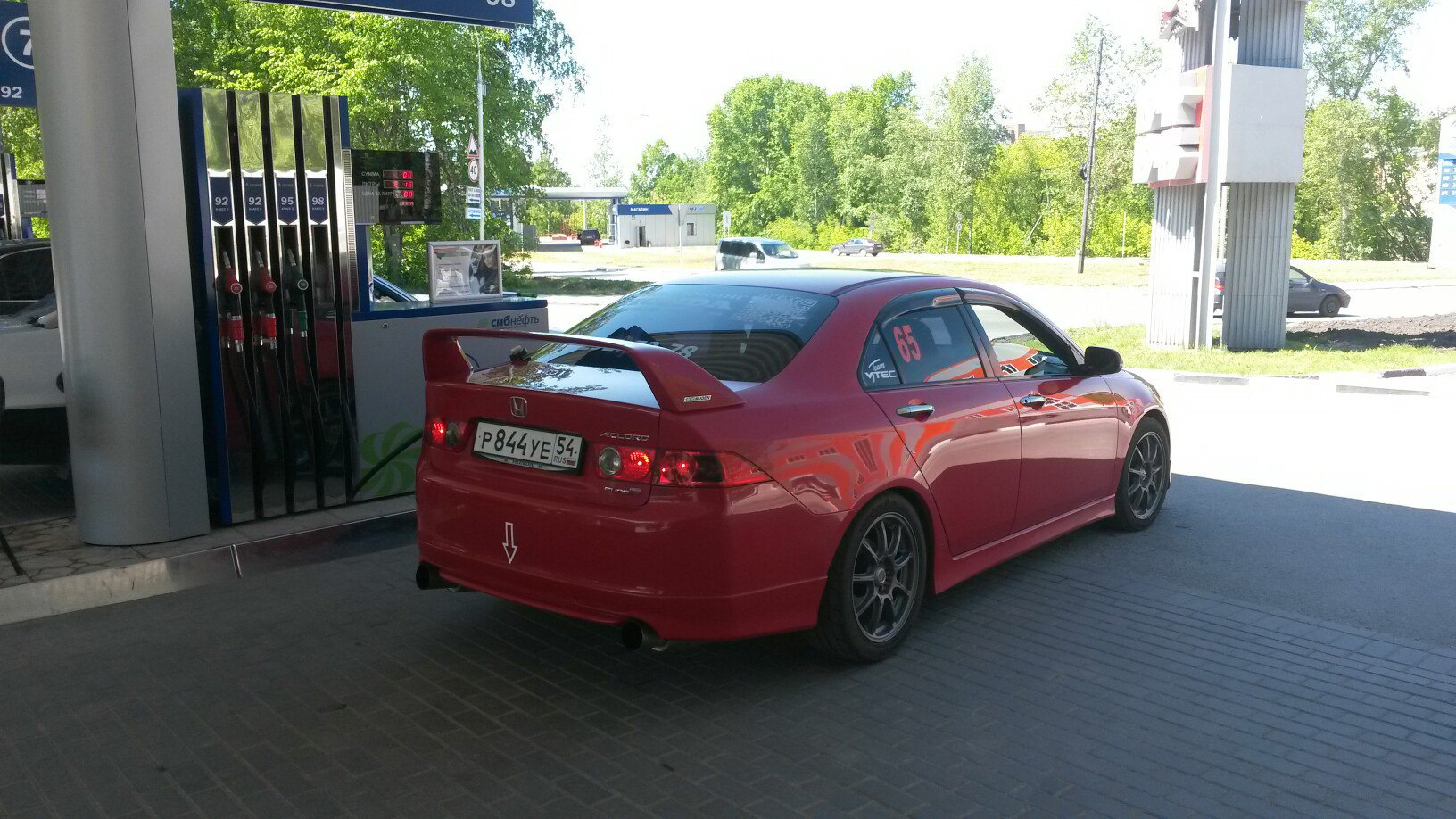 Time Attack 2/2016 на Кузбасском автодроме — Honda Accord Euro R (CL7), 2 л, 2004 года ...