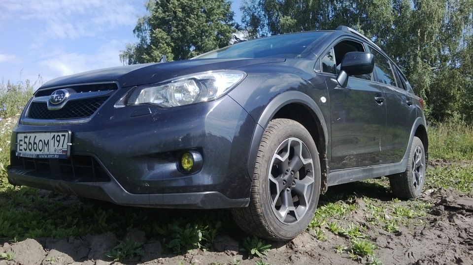 Желтые туманки — Subaru XV (1G), 2 л, 2013 года | стайлинг | DRIVE2