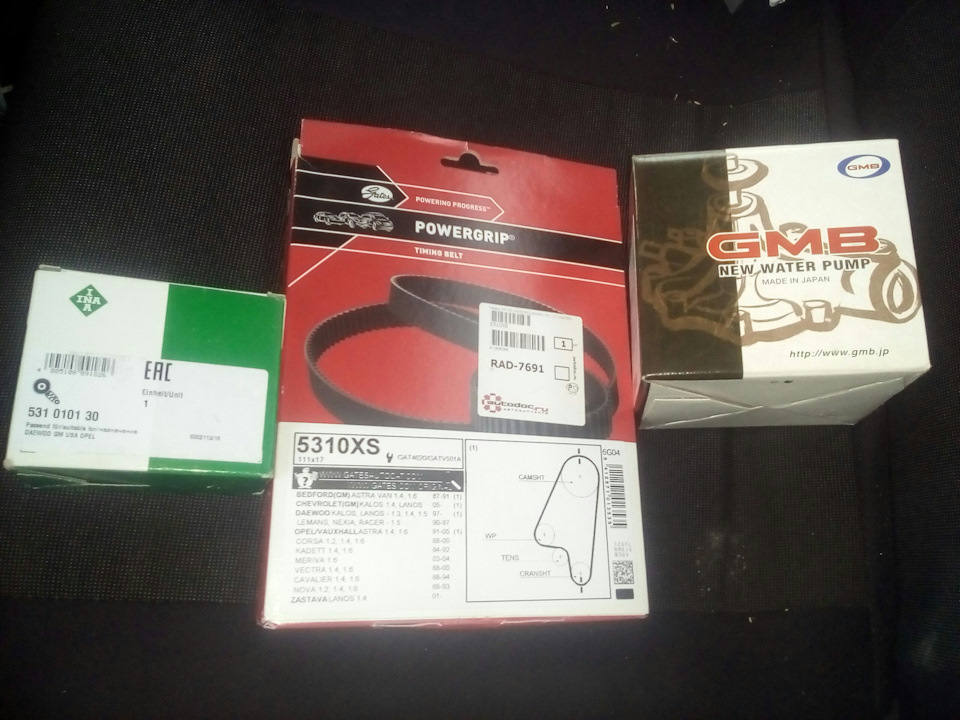 Замена грм и помпы — Chevrolet Lanos, 1,5 л, 2007 года | плановое ТО ...