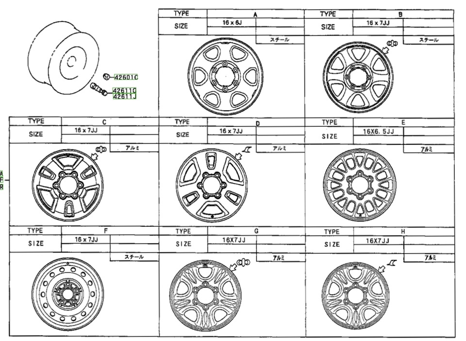 Куплю диски — Toyota Hilux Surf (3G), 2,7 л, 1997 года | колёсные диски ...