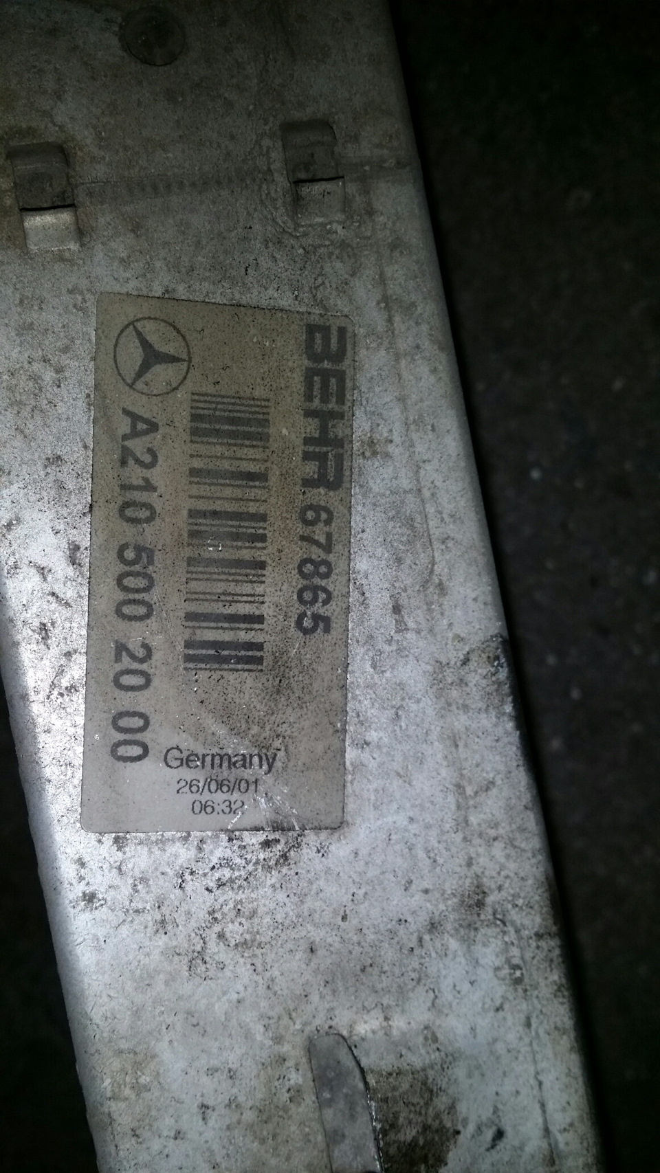 A2105002000 Радиатор MERCEDES | Запчасти на DRIVE2