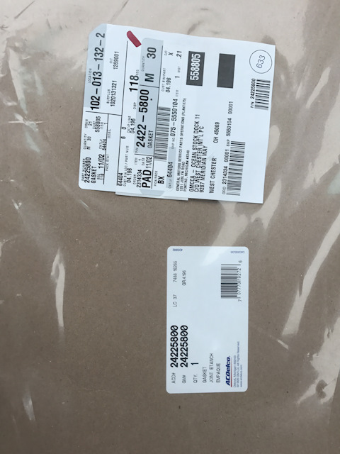 24225800 Прокладка поддона АКПП / Chevrolet Camaro, Trailblazer ...