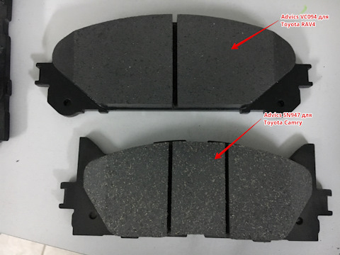 SN947 Передние дисковые колодки ADVICS | Запчасти на DRIVE2