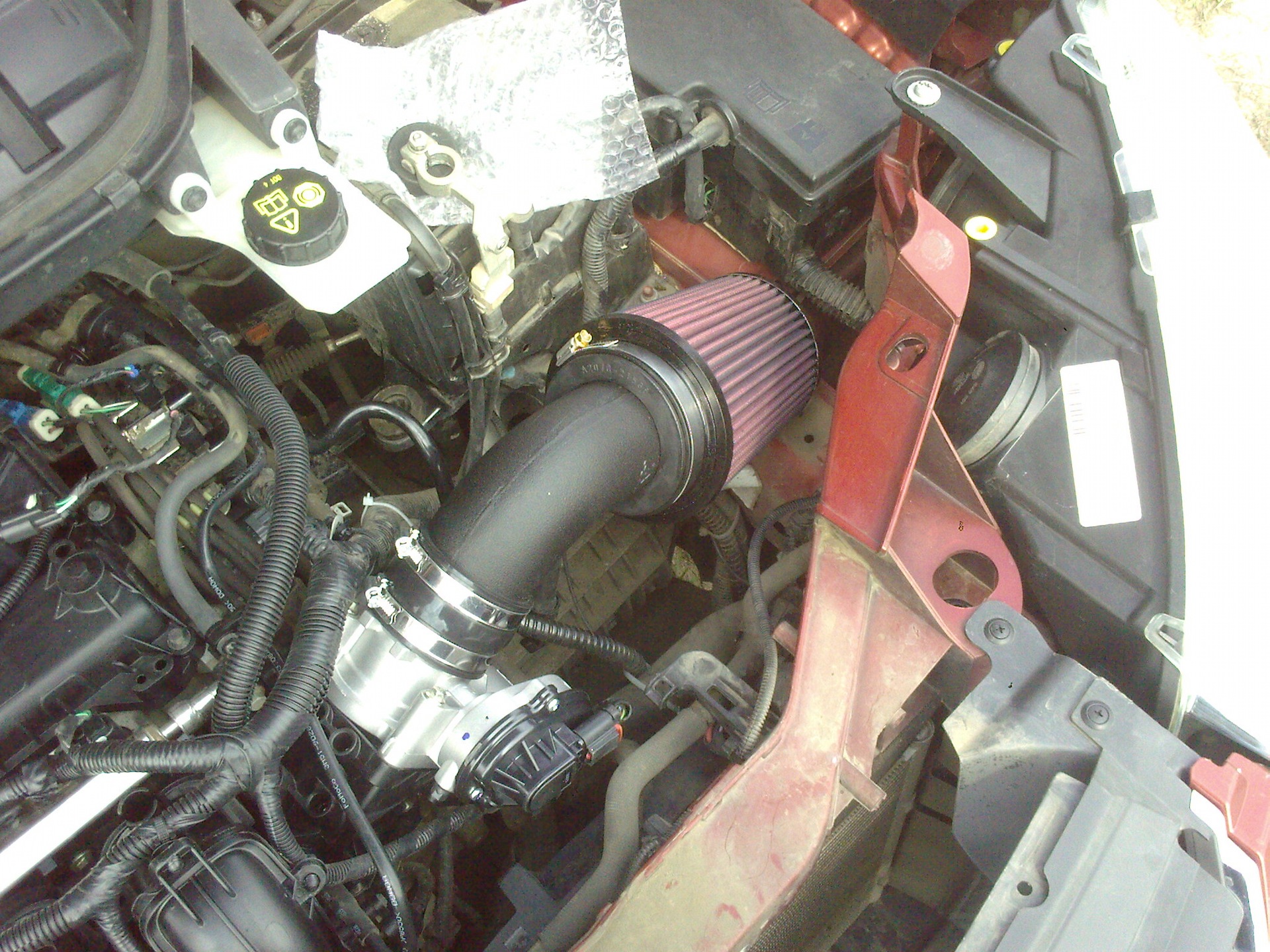 Установка фильтра нулевого сопротивления K&N 57i — Ford C-Max I, 2 л ...