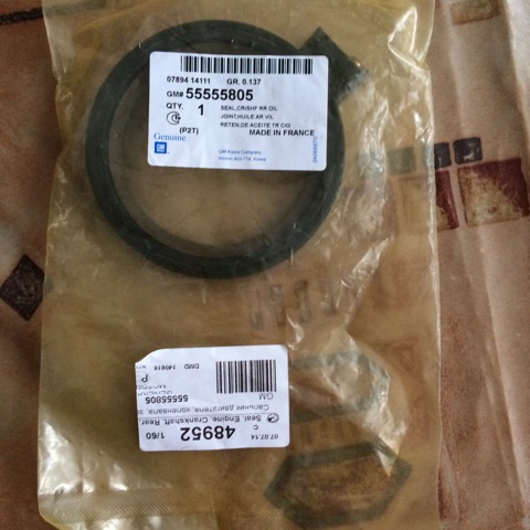 55555805 Уплотняющее кольцо, коленчатый вал GM | Запчасти на DRIVE2