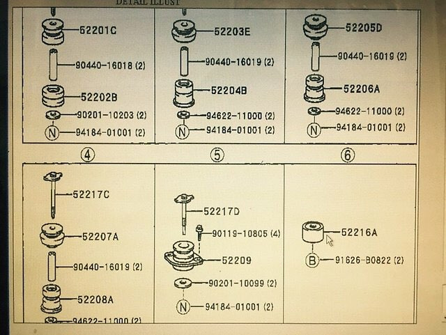 Подушки меж кузовом и рамой — Toyota Land Cruiser Prado 90-series, 3 л ...