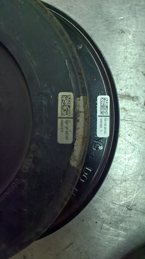 059105251DJ Ременный шкив, коленчатый вал VAG | Запчасти на DRIVE2