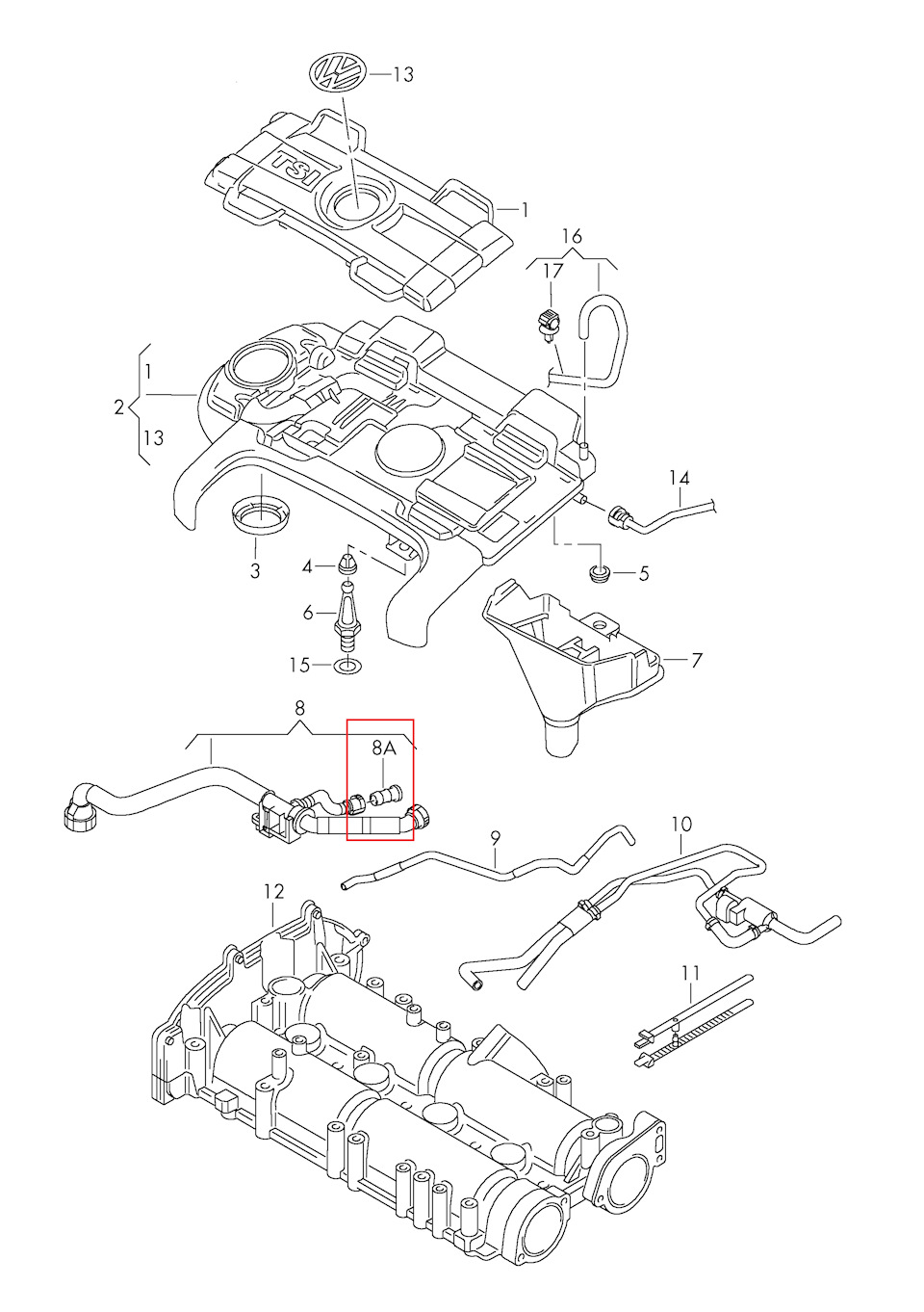 03C103638B НАСАДКА/НАКОНЕЧНИК VAG | Запчасти на DRIVE2