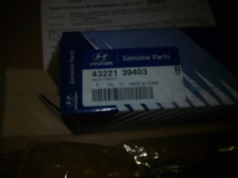 4322139403 Вал кпп KIA HYUNDAI | Запчасти на DRIVE2