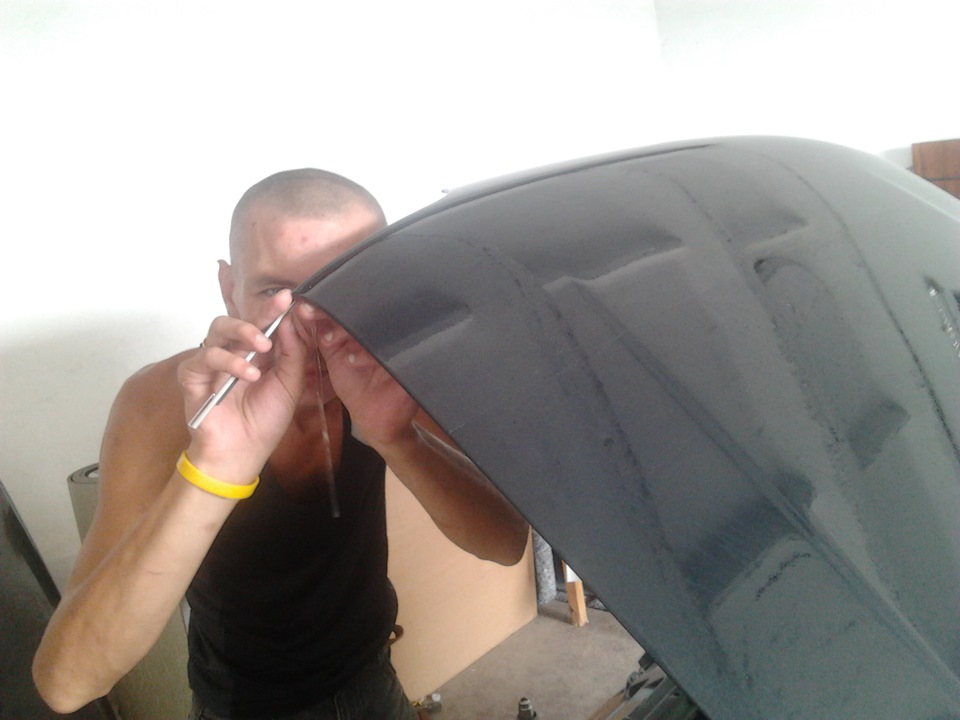 Защищаем капот от сколов Броне пленка — Lada 2114, 1,6 л, 2007 года ...