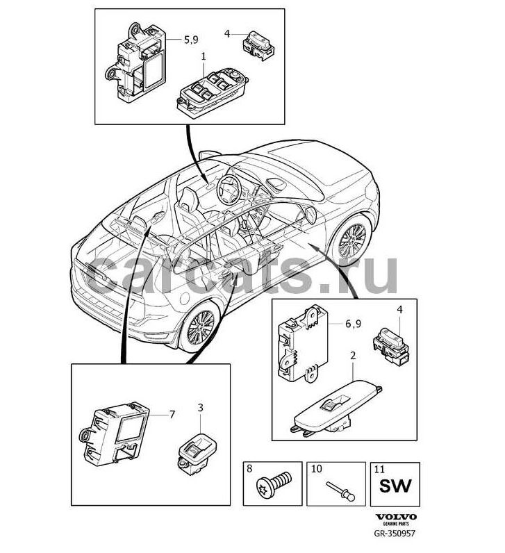 Переход на рестайлинговую подсветку: от зелёного к белому — Volvo XC60 ...