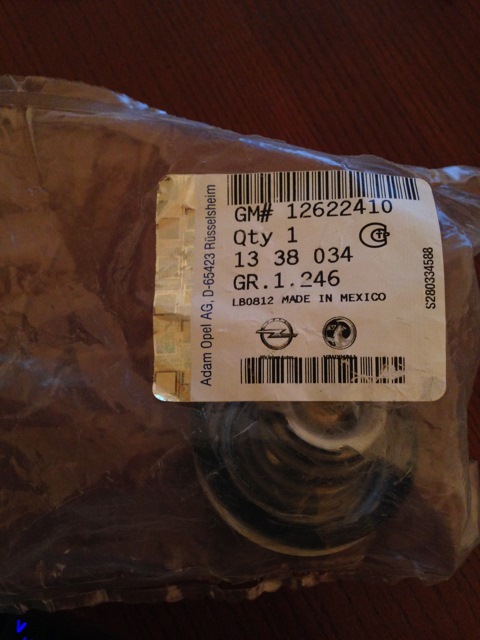 12622410 Термостат, охлаждающая жидкость GM | Запчасти на DRIVE2