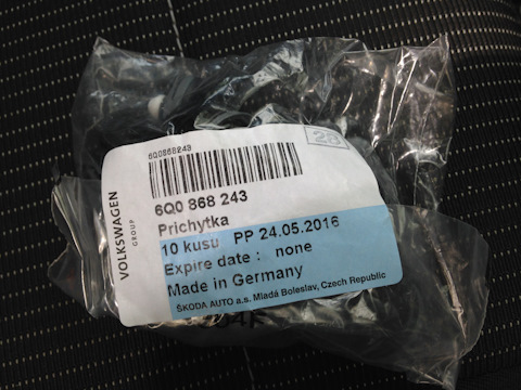 6Q0868243 Пружинный зажим VAG | Запчасти на DRIVE2