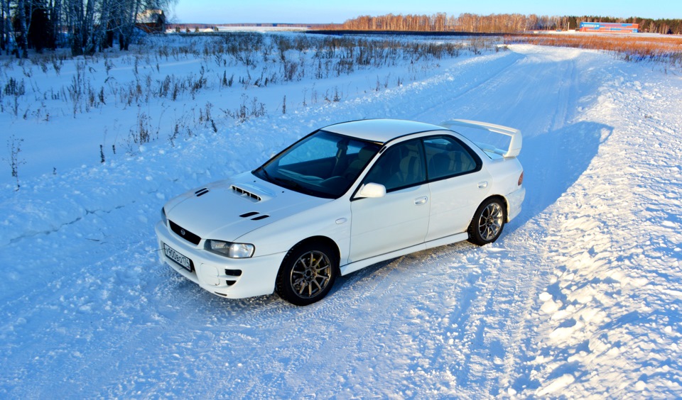 Зимние фотки — Subaru Impreza (GC/GF), 1,6 л, 1997 года | фотография ...