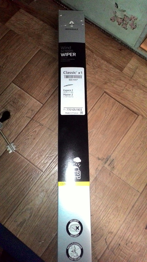7701051903 Щетка стеклоочитителя RENAULT | Запчасти на DRIVE2