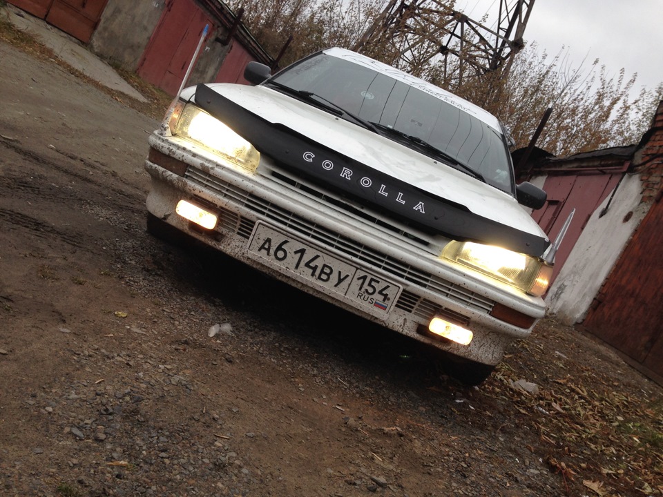 Ветровик на капот — Toyota Corolla (90), 1,6 л, 1991 года | своими ...