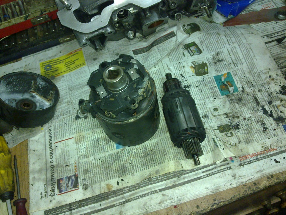 Профилактика стартера — Audi A6 (C4), 2,5 л, 1997 года | своими руками ...