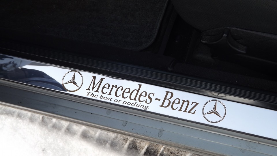 Накладки на пороги — Mercedes-Benz E-class (W124), 2,6 л, 1990 года ...