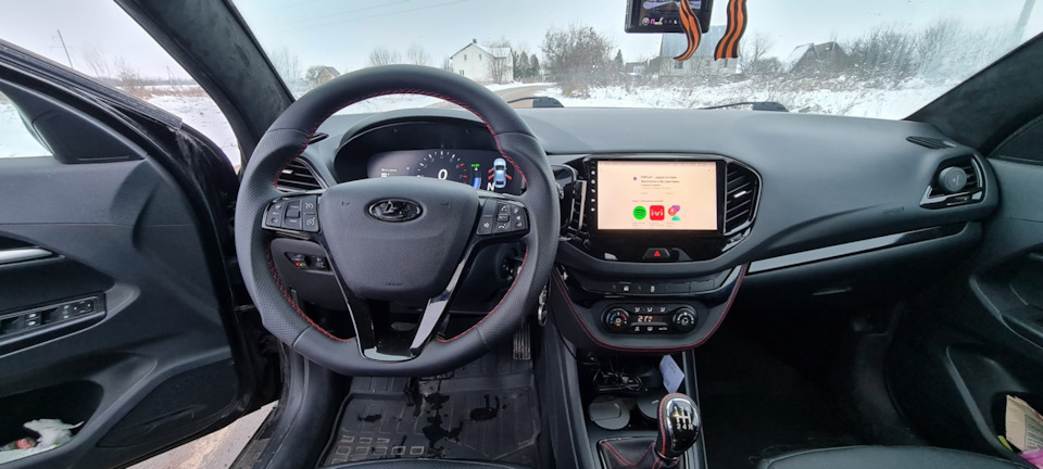 Ещё немного красной строчки… — Lada Vesta SW Cross (1G), 1,6 л, 2018 года | тюнинг | DRIVE2