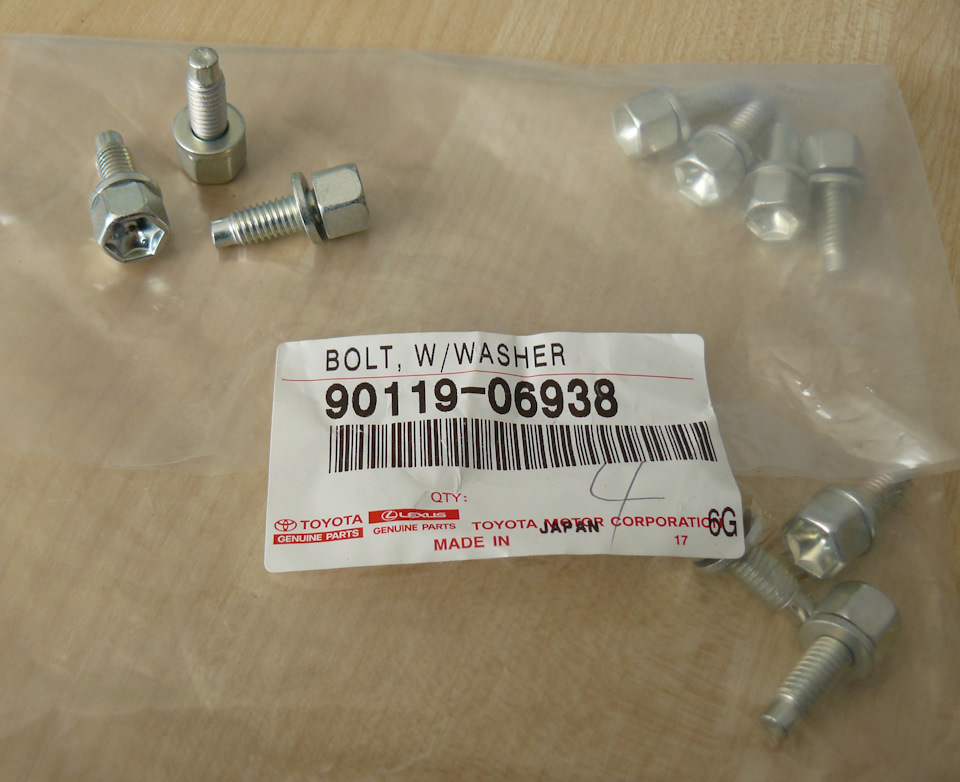 9011906938 Болт TOYOTA LEXUS | Запчасти на DRIVE2