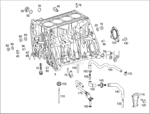 A2710181582 Шланг вентиляции картера двс Mercedes | Запчасти на DRIVE2