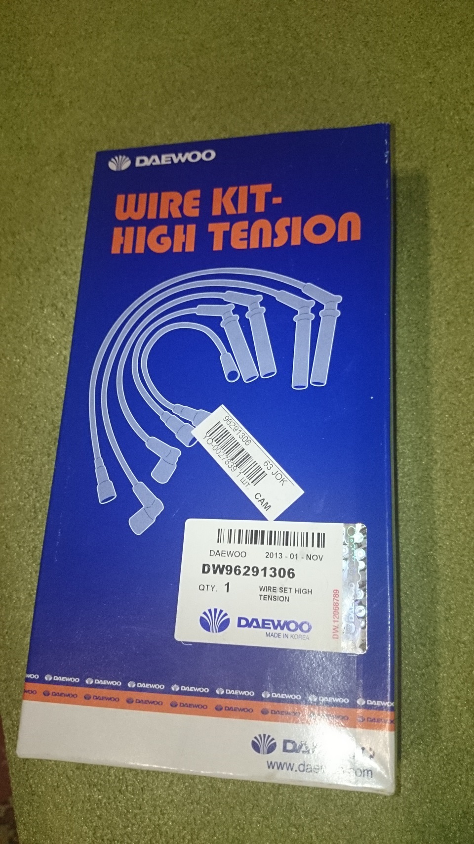 96291306 Комплект проводов высоковольтных GM | Запчасти на DRIVE2