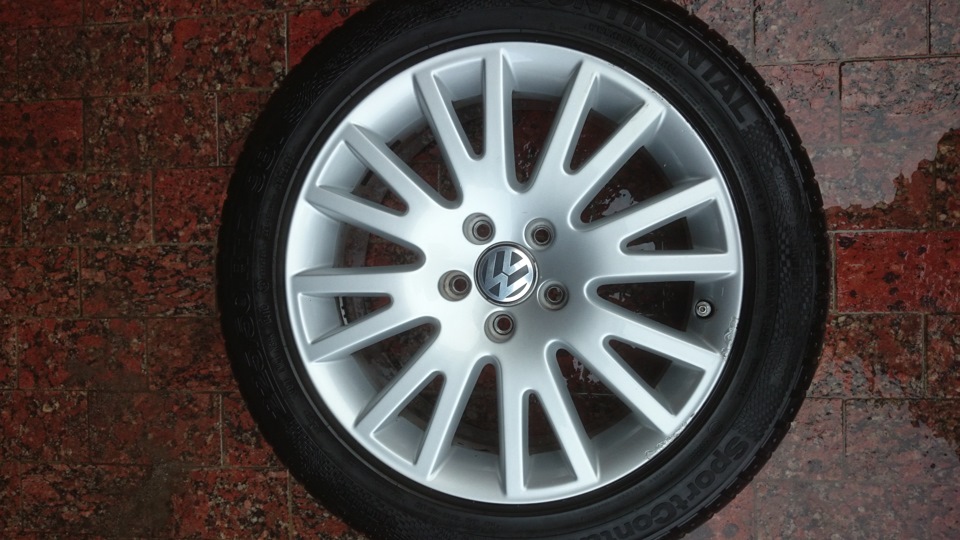 Диски Audi s-line ronal r17 5x112 vw skoda + 2 комплекта летних шин ...