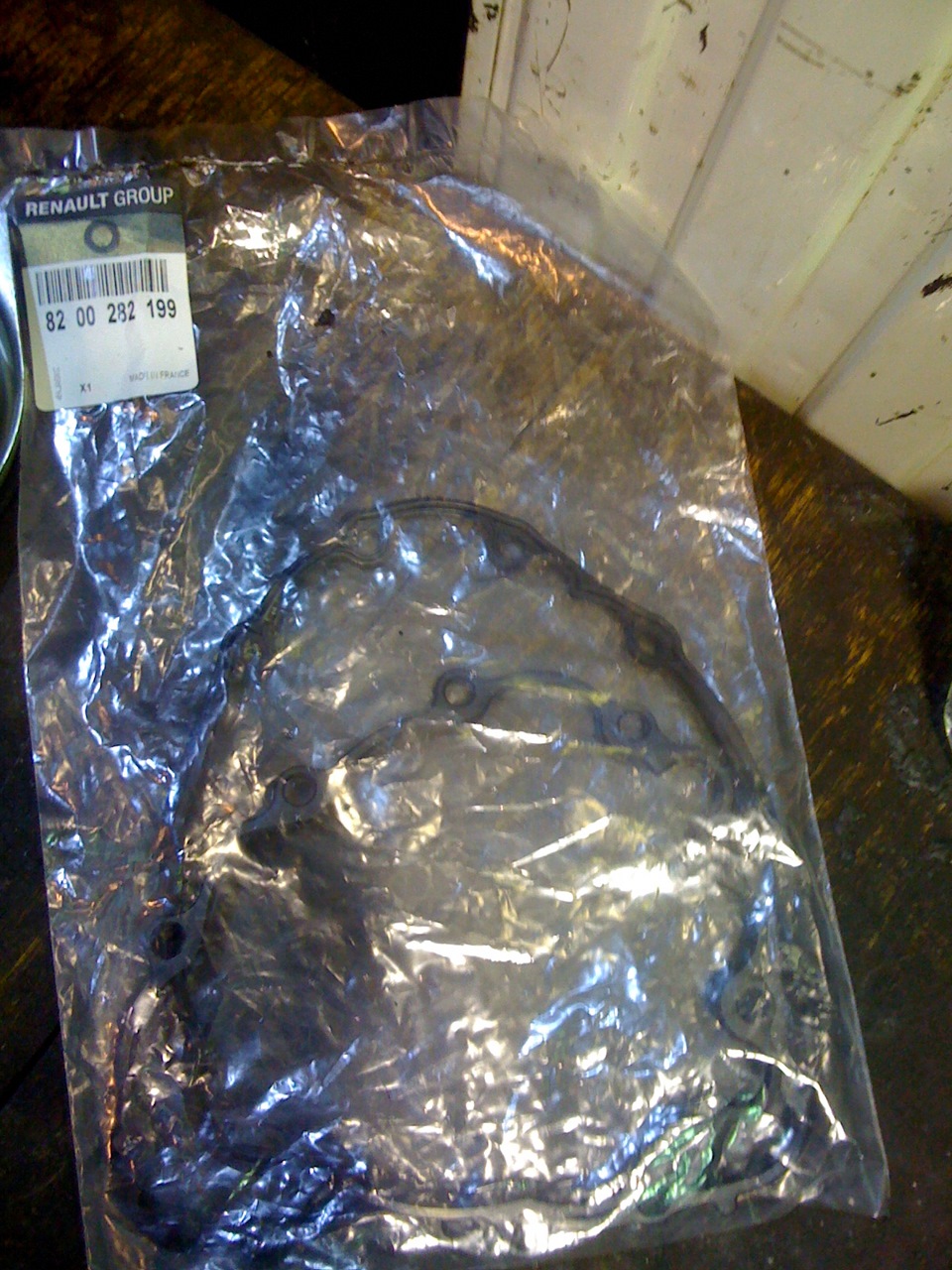 8200282199 Прокладка поддона двигателя (рез) RENAULT | Запчасти на DRIVE2