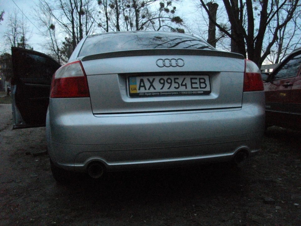 Насадки глушителя — Audi A4 (B6), 1,8 л, 2003 года | аксессуары | DRIVE2