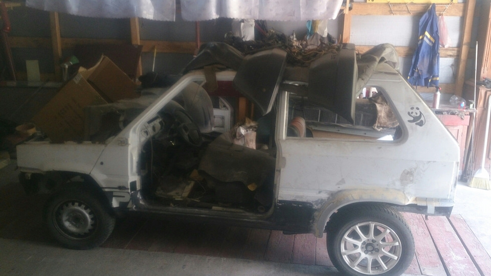 Возобновляет работы по кузову — FIAT Panda (1G), 0,7 л, 1987 года ...