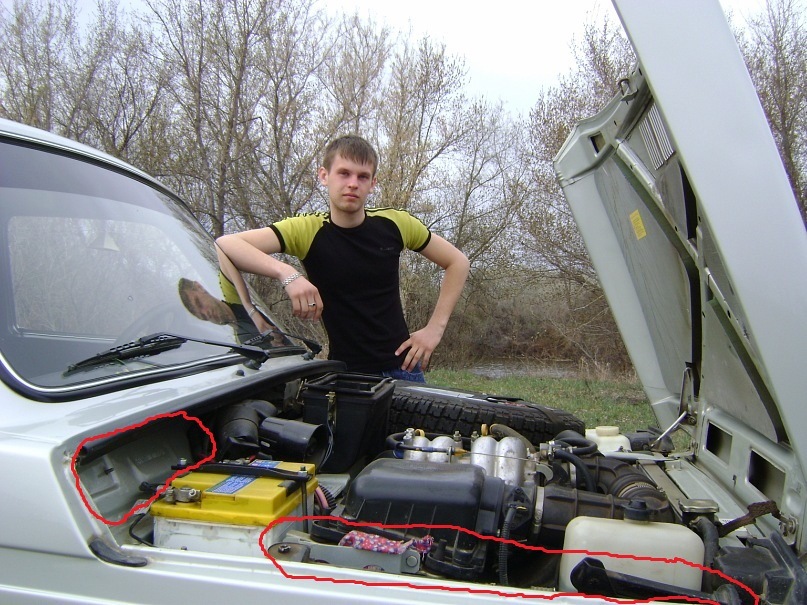 Пневматический сигнал — Lada 4x4 5D, 1,7 л, 2004 года | аксессуары | DRIVE2