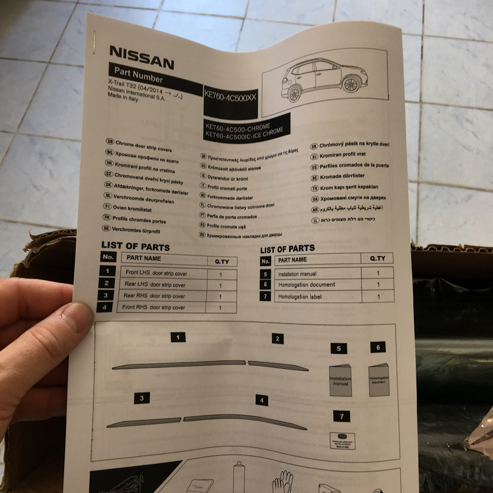 KE7604C500 МОЛДИНГ ДВЕРИ 4ШТ. NISSAN INFINITI | Запчасти на DRIVE2