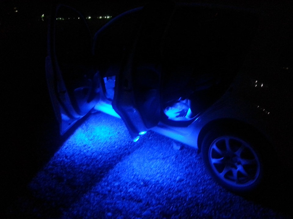 Новая неоновая подсветка. — Chevrolet Spark (M300), 1 л, 2012 года ...