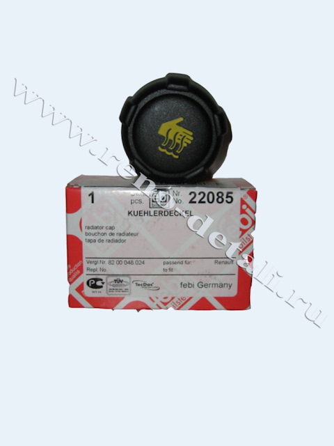 8200048024 Пробка бачка расширит охлажд RENAULT | Запчасти на DRIVE2