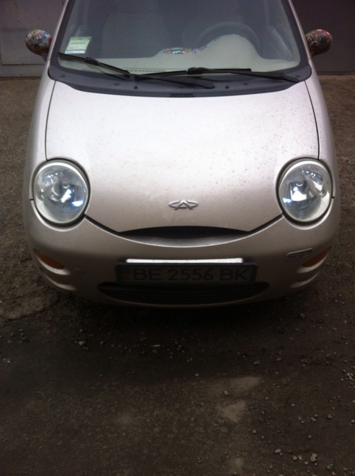 Белоснежные габаритные огни — Chery QQ, 1,1 л, 2008 года | стайлинг ...