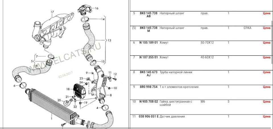 8R0998754 Комплект крепежных деталей VAG | Запчасти на DRIVE2