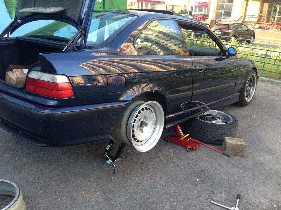 Первая примерка! Custom Ronal Turbo 9.0J 11.0J — BMW M3 Coupe (E30), 2 ...