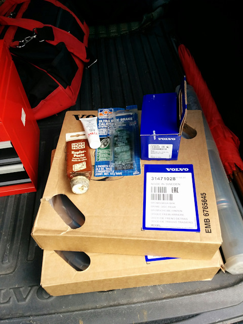 31445796 Комплект тормозных колодок. Задняя ось Volvo | Запчасти на DRIVE2