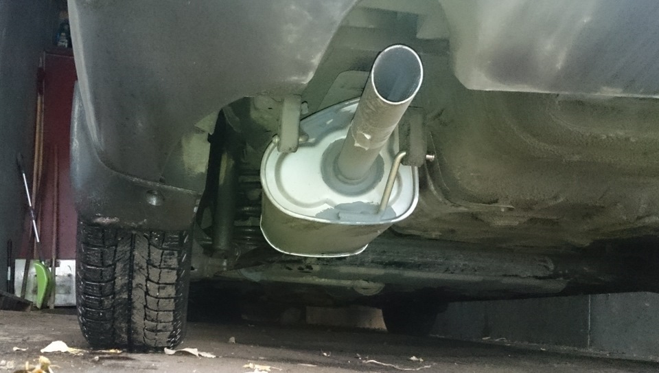 Замена глушителя основного — Chevrolet Lanos, 1,5 л, 2006 года | визит ...