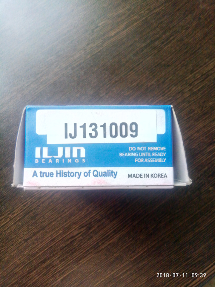 IJ131009 Подшипник передней ступицы Renault ILJIN | Запчасти на DRIVE2