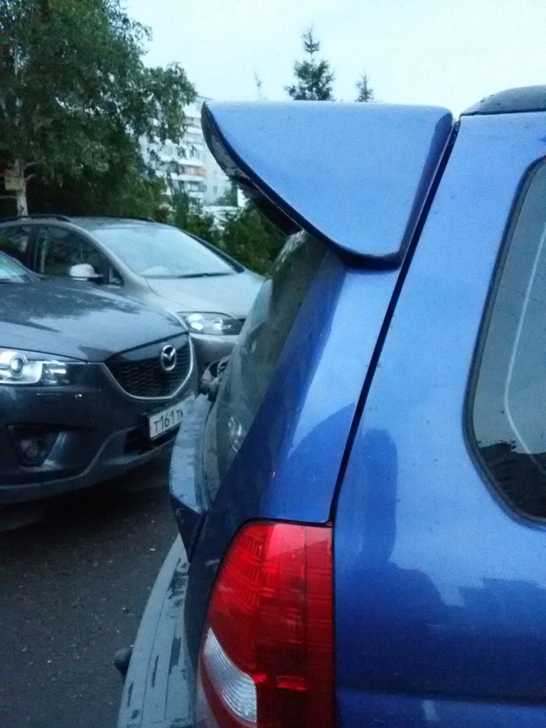 Спойлер Syms — Subaru Forester (SG), 2 л, 2003 года | тюнинг | DRIVE2