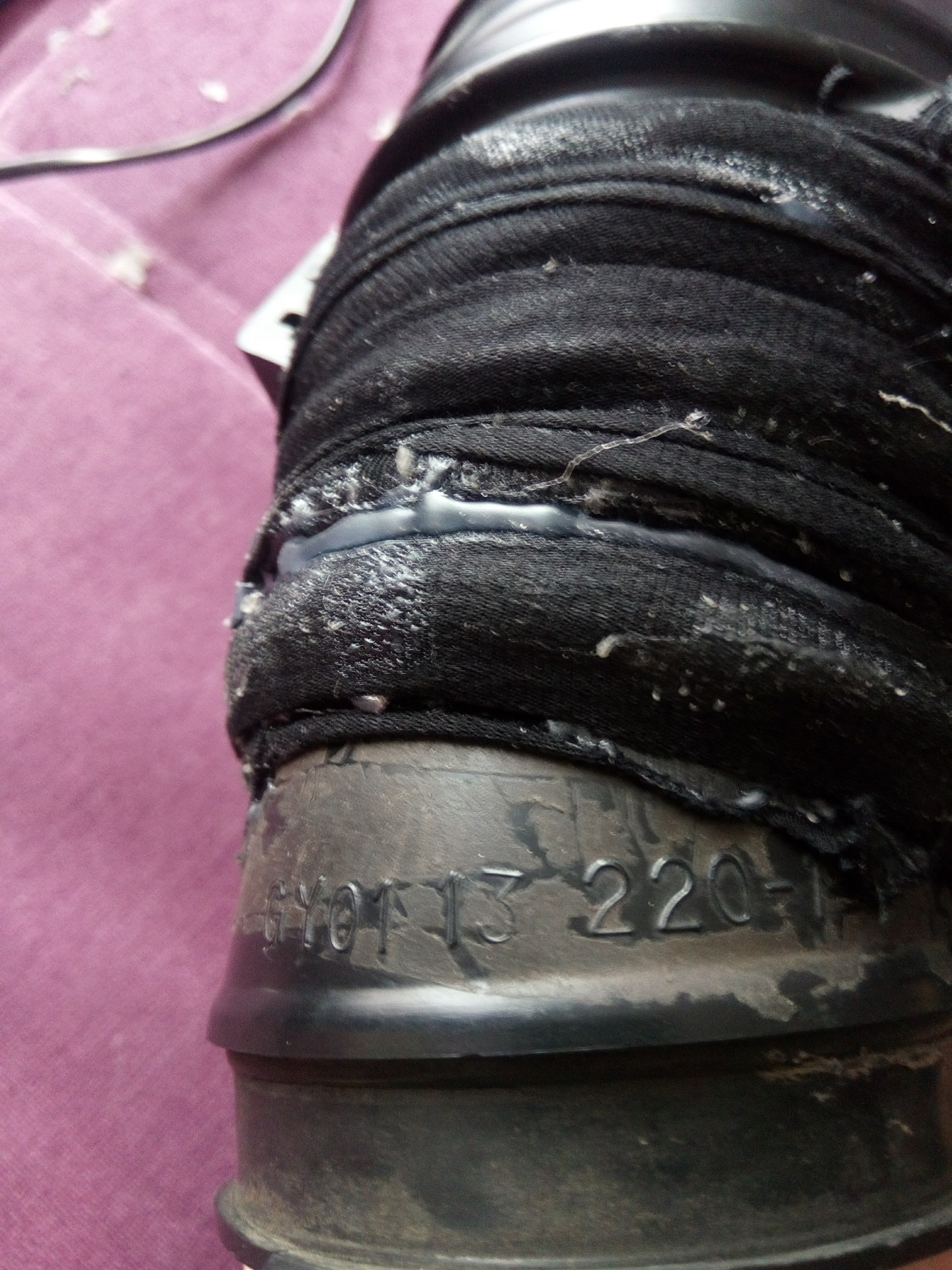 Ремонт патрубка воздуховода — Mazda MPV II, 2,5 л, 2000 года | своими руками | DRIVE2