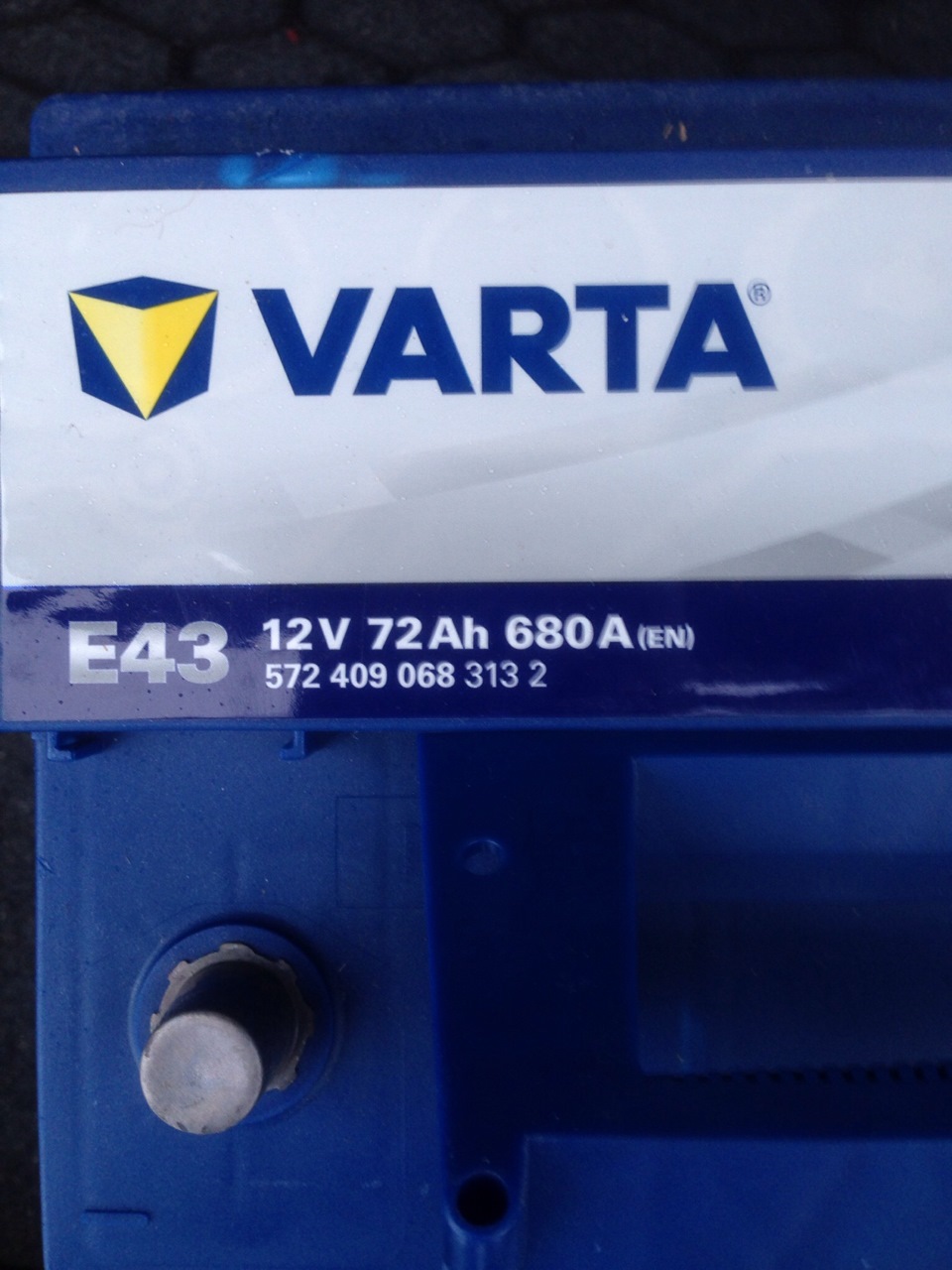 5724090683132 Аккумулятор автомобильный Varta Blue Dynamic E43 6СТ-72 ...