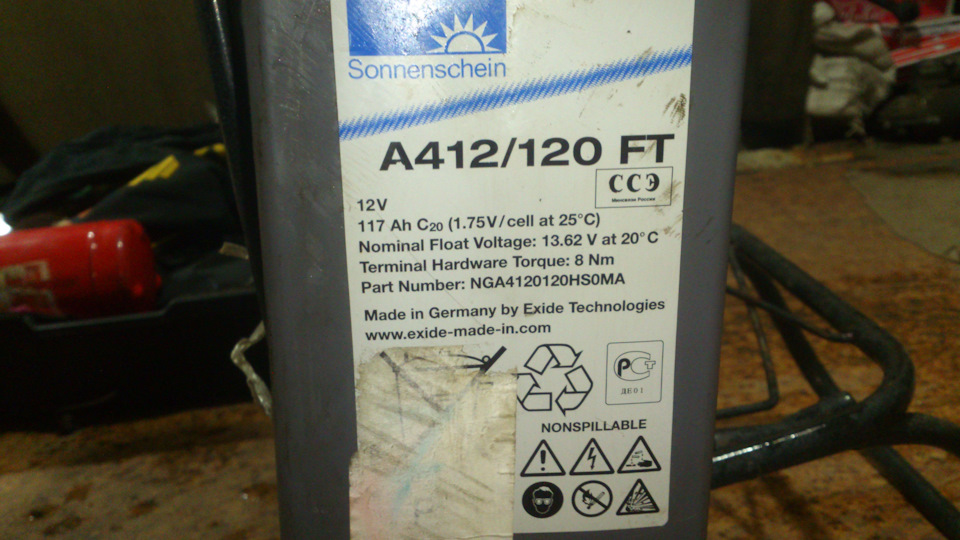 Zorro #54 Аккумуляторная батарея Sonnenschein A412/120 FT — Toyota Corolla Fielder (E120), 1,8 л ...