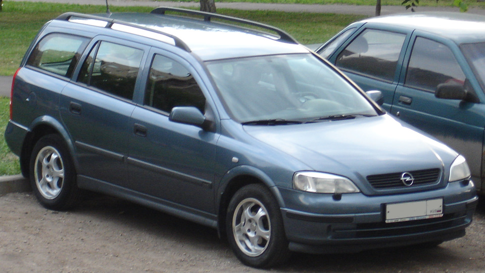 Opel Astra G 1.6 бензиновый 2001 | Серо-голубой Z16XE на DRIVE2
